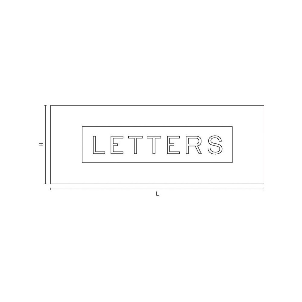 CROFT Engraved Letter Plate 6355