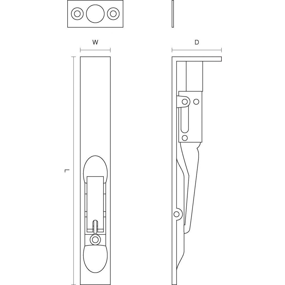 Lever Action Flush Bolt 1827