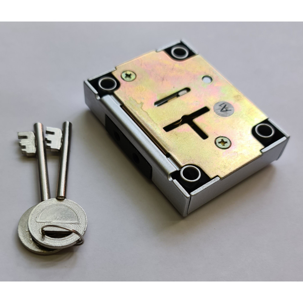 993 Safe Lock 60x80mm with 3 way keyhole